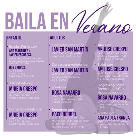 Baila En Verano Cursos De Verano