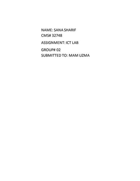 Ict Assignment Docx