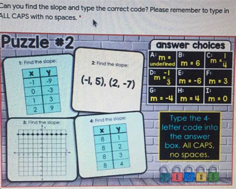 Solved Can You Find The Slope And Type The Correct Code Please