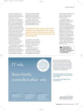Excel In Managing Spreadsheet Risk PDF