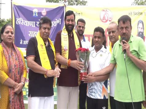 Haryana Cm Nayab Saini Attends Raahgiri Programme In Panchkula