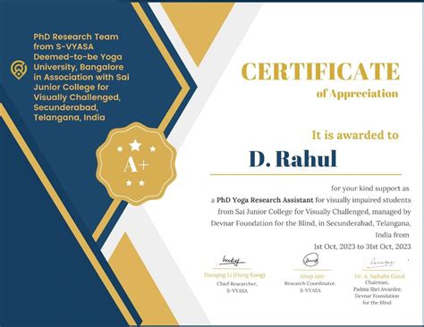 Rahul Dhage On Linkedin Certificate Of Appreciation