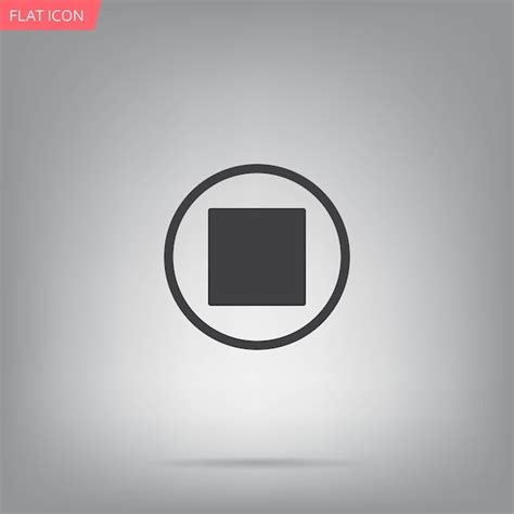 Premium Vector Media Buttons Play Stop Vector Illustration On A Gray