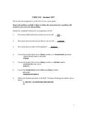Homework Doc Cmis Summer This Homework Assignment Is Worth