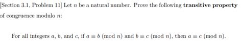 solved [section 3 1 ﻿problem 11] ﻿let n ﻿be a natural