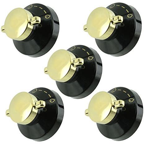 Stoves Genuine Gas Oven Cooker Hob Flame Control Knob Black And Gold