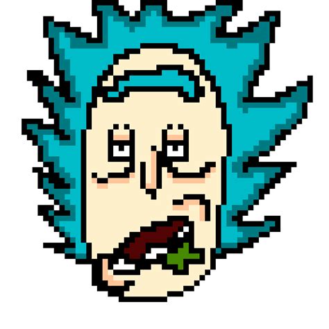 Rick From Rick And Morty Pixel Art Maker