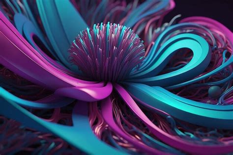 Premium Photo 3d Render Of Abstract Art 3d Background With Part Of Surreal Organic Alien