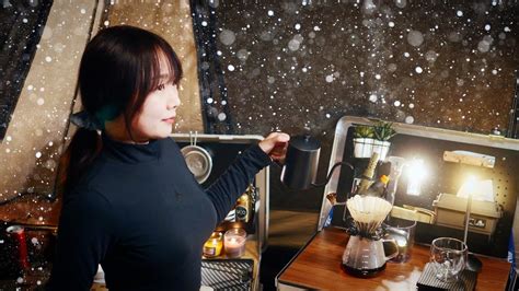 🌨설중캠핑 눈 내리는 숲속 강아지와 겨울캠핑 맘껏 즐기기 폭설인데 괜찮을까😲 캠핑 솔로캠핑 캠핑브이로그