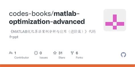 Github Codes Books Matlab Optimization Advanced Matlab Ppt