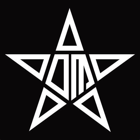 Om Logo Monogram With Star Shape Design Template 16575309 Vector Art At