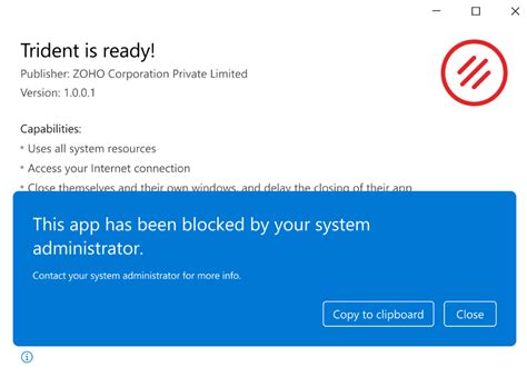 App Launch Failed With The Error Message This App Has Been Blocked By Your System Administrator