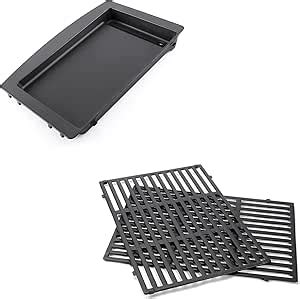 Qulimetal 7599 Cast Iron Griddle And 18 75 Cooking Grates