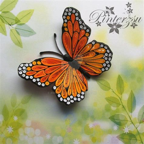 Quilled Butterfly By Pinterzsu Paper Quilling Crafts