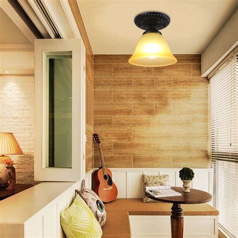 โคมไฟติดเพดานขนาดเล็กสีดํา Ai Shi Jia Th Thaipick