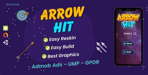 arrow hit admob and ump unity game gplcode