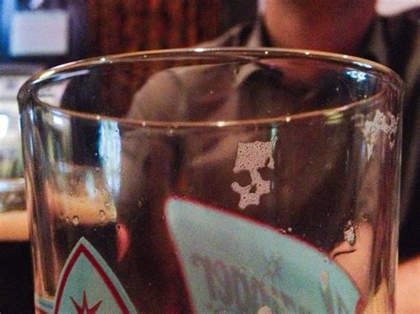 The Foam On The Side Of My Beer Glass Looks Like A Little Skull R