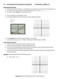 Portfolio Unit 7 Linear Equations Inequalities In 2 Variables