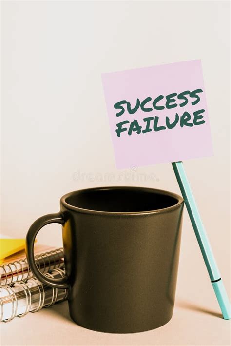 Conceptual Display Success Failure Word For Established Ways Of