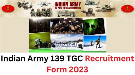 Indian Army 139 Tgc Recruitment Form 2023 All City Job