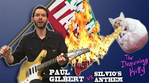 Amazing Guitar Skills Paul Gilbert Vs Forza Italia Anthem Youtube