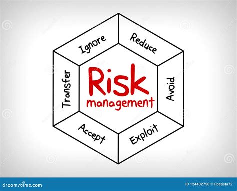 Risk Management Mind Map Ignore Accept Avoid Reduce Transfer And
