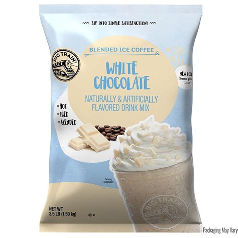 Big Train White Chocolate Latte Blended Ice Coffee Jl Hufford