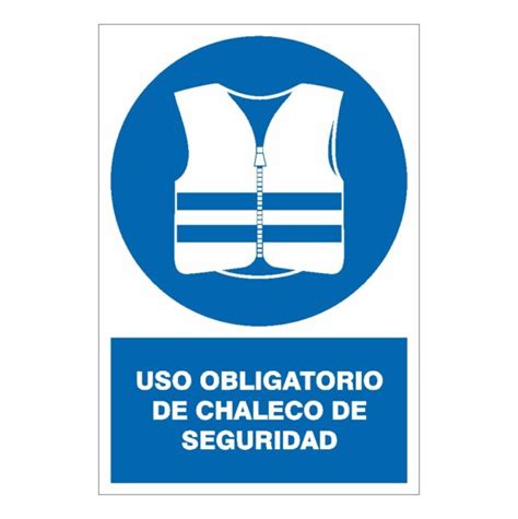 Señal De Uso Obligatorio De Chaleco De Seguridad Vandv