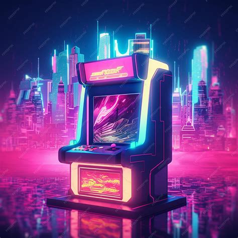 Premium Photo A Digital Art Display Shows A Cityscape In The Background