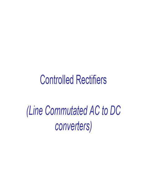 Chapter 21 Controlled Rectifiers Single Phase Pdf Rectifier