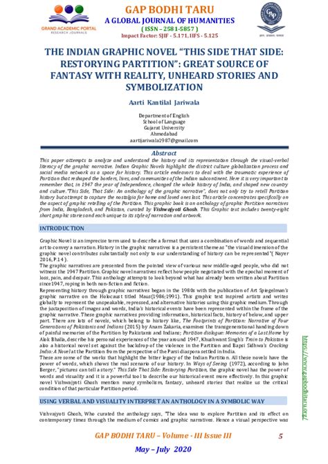 Pdf The Indian Graphic Novel This Side That Side Restorying Partition” Great Source Of