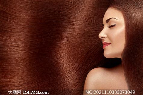 柔顺莹亮光泽秀发美女摄影高清图片 大图网图片素材