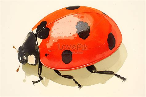 귀여운 무당벌레 그림 일러스트 무료 다운로드 Lovepik