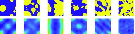 depicting some exemplary microstructures with their respective 2 point