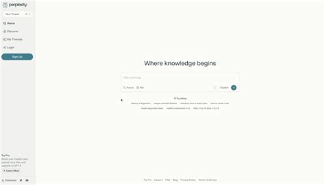 Perplexity Chatbot Conversational Ai Ux Interaction 1 Library Of Ai Ux Interactions All