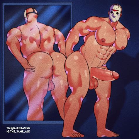 Rule 34 Aledraws19 Ass Balls Bara Bent Over Big Penis Boner Erection Friday The 13th Hockey