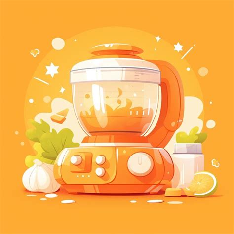 Premium Vector Electric Food Processor With Variable Speed Control