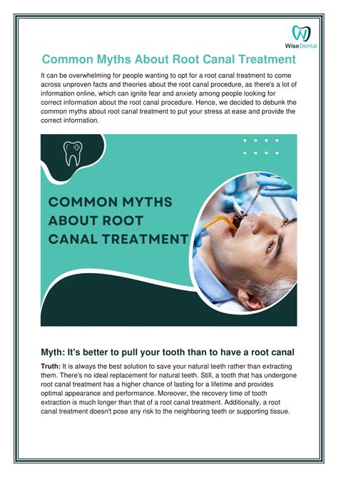 Ppt Debunking Common Myths About Root Canal Treatment Powerpoint