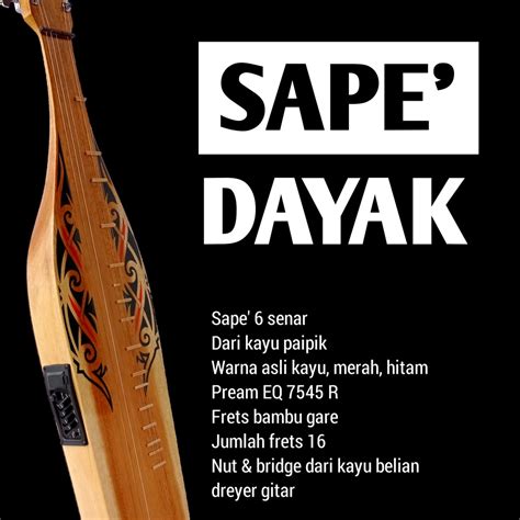 Jual Sape Alat Musik Petik Tradisional Dayak Shopee Indonesia