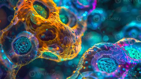 Confocal Microscopy Image Of A Cell Undergoing Apoptosis With