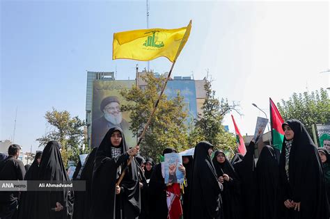 تجمع دانش آموزان در محکومیت ترور سید حسن نصرالله خبرگزاری آنا