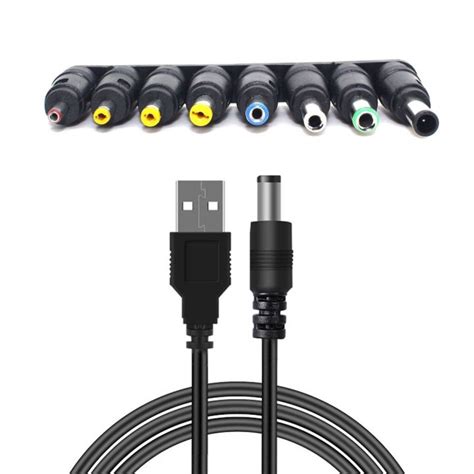 Usb To Universal Dc Power Cable 81pcs 5521mm Dc Jack Connector Dc