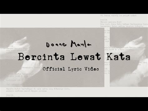 Donne Maula Bercinta Lewat Kata Chords Lyrics Video