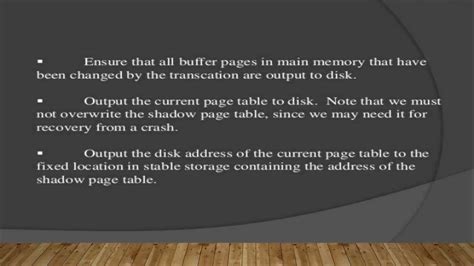 Shadow Paging In Rdbms Pptx Databases Computer Software And Applications