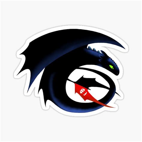 Toothless How To Train Your Dragon Strike Class Symbol Sticker For