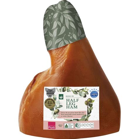 Woolworths Half Leg Ham 2 8kg 6 5kg Woolworths