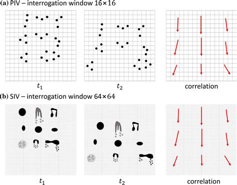 Illustration Of Image Correlations In The Piv And Siv Techniques Using Download Scientific