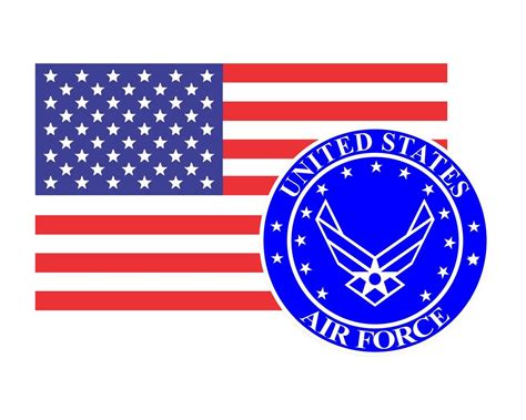 Us Air Force Flag Emblem