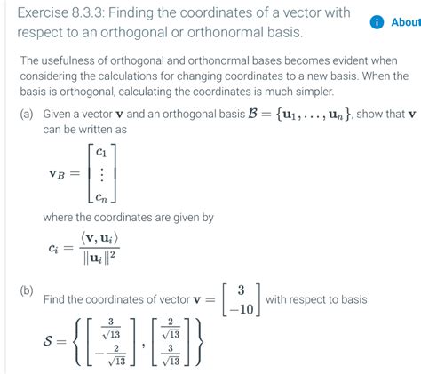 Finding Coordinates Of Vectors