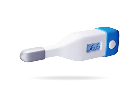 Premium Vector 3d Electronic Thermometer For Measuring